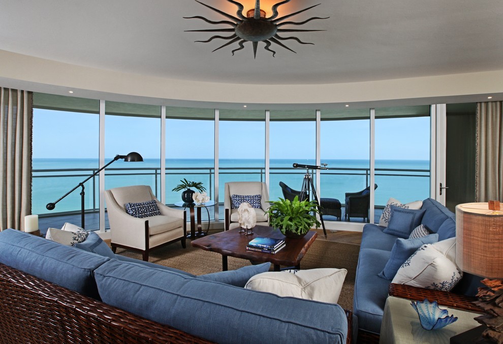 Hi-Rise Beach House - Modern - Living Room - Detroit - by Kathleen ...