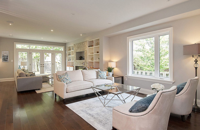 High End Open Concept Interior Design Living Room Modern Wohnbereich ...