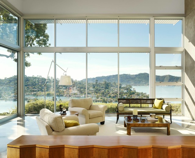 High level of windows - Modern - Living Room - Los Angeles - by Sivan ...