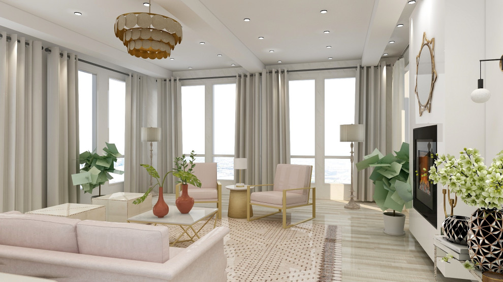 High Rise Apartment Refresh - Modern - Living Room - Tampa - by O.Evans ...