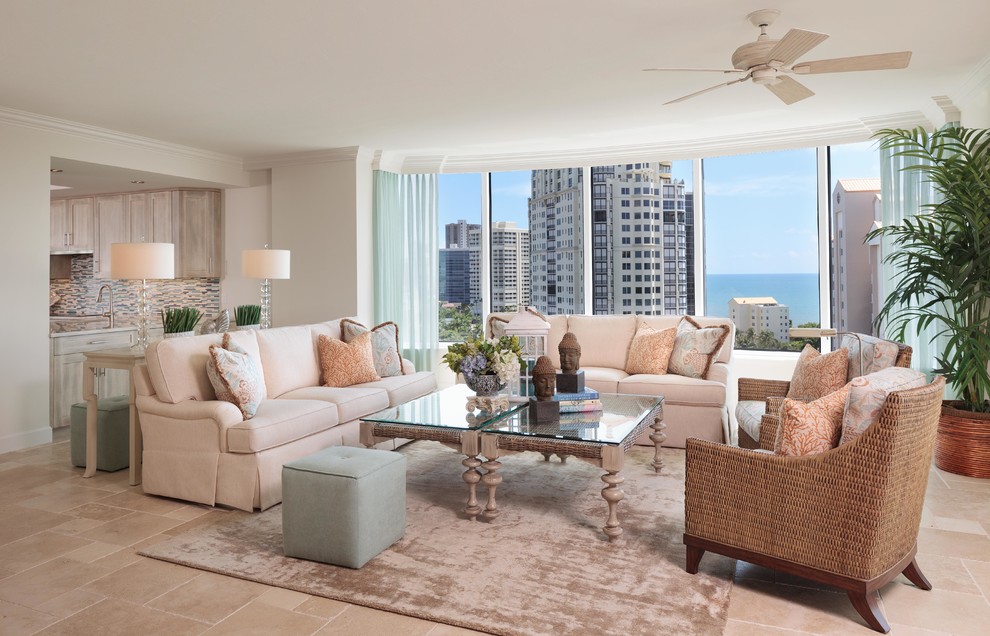 High-Rise Living - Beach Style - Living Room - Tampa - by Weglarz ...