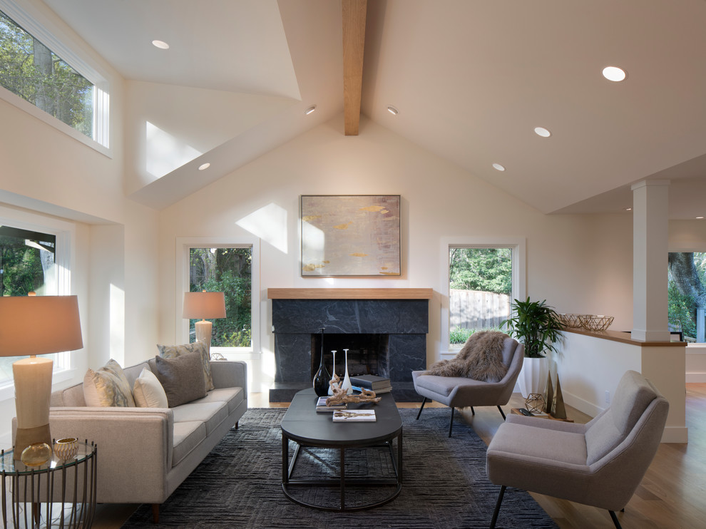 Hillsborough Residence - Transitional - Living Room - San Francisco - by Libby Raab Architecture ...