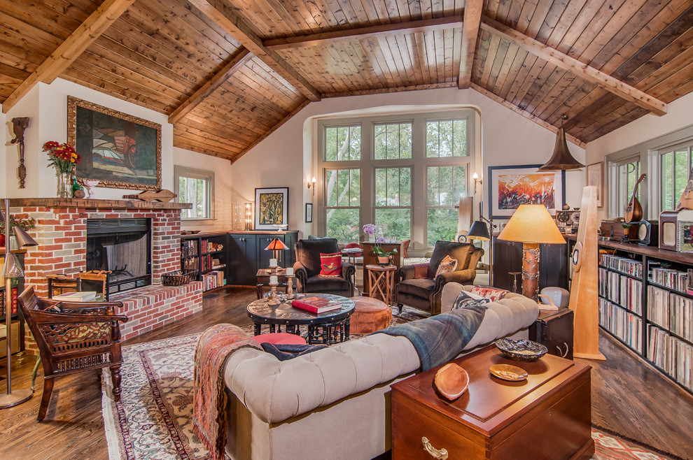 Historic District Tudor Addition - Eclectic - Living Room - Nashville ...