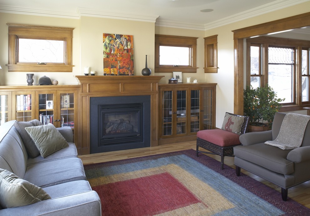 Historic Home Restoration - Living Room - Traditional - Living Room ...