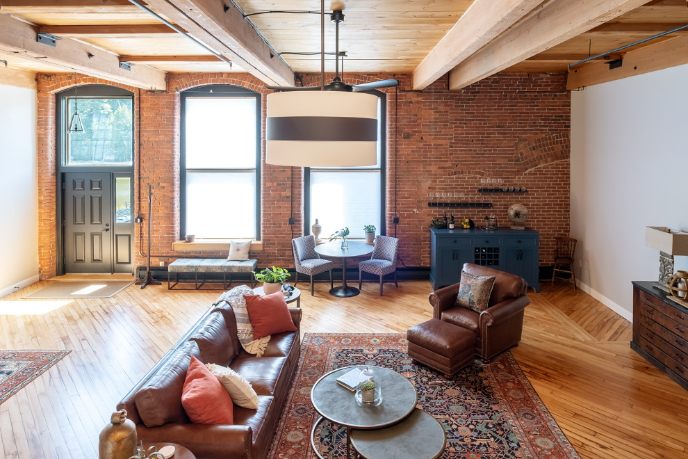 Historic Mill Building: Full Condo Renovation - Industrial - Living ...