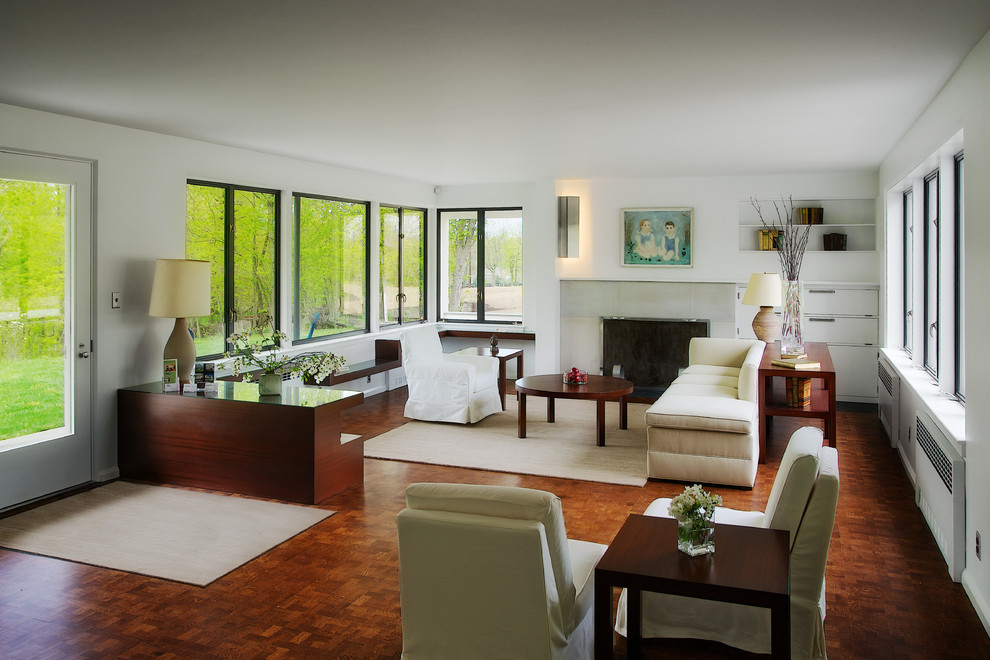 Historic Rauh House Restoration - Contemporary - Living Room ...