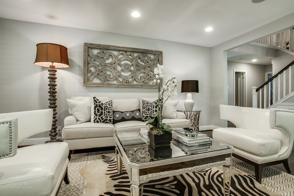 Hockaday Park Residence Living Room - Transitional - Living Room ...