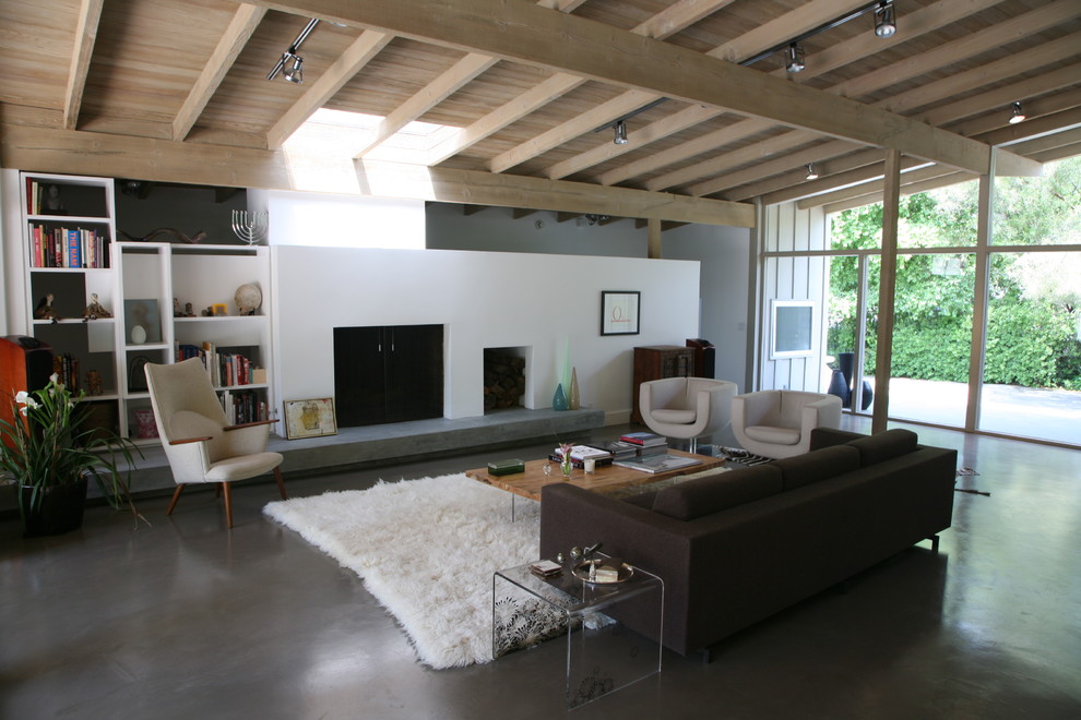 Hollywood Hills Mid Century Restoration - Midcentury - Living Room ...