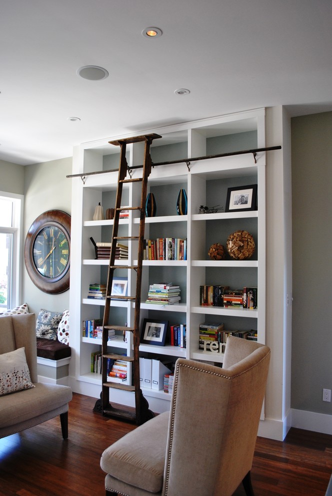 Home Library - Contemporary - Living Room - Ottawa - by Tanner Vine ...