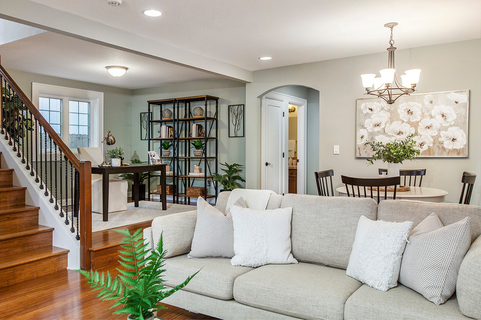 Home Staging | Mint Green Dream House - Farmhouse - Living Room ...