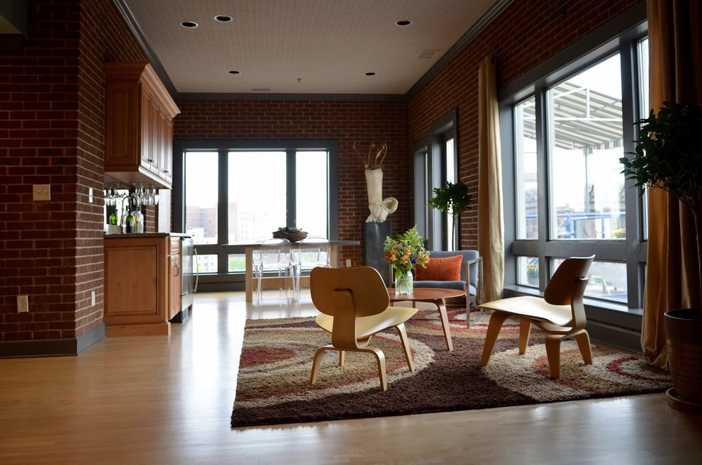 Home Tour: Old Department Store to Sleek Loft - Contemporain - Salon ...