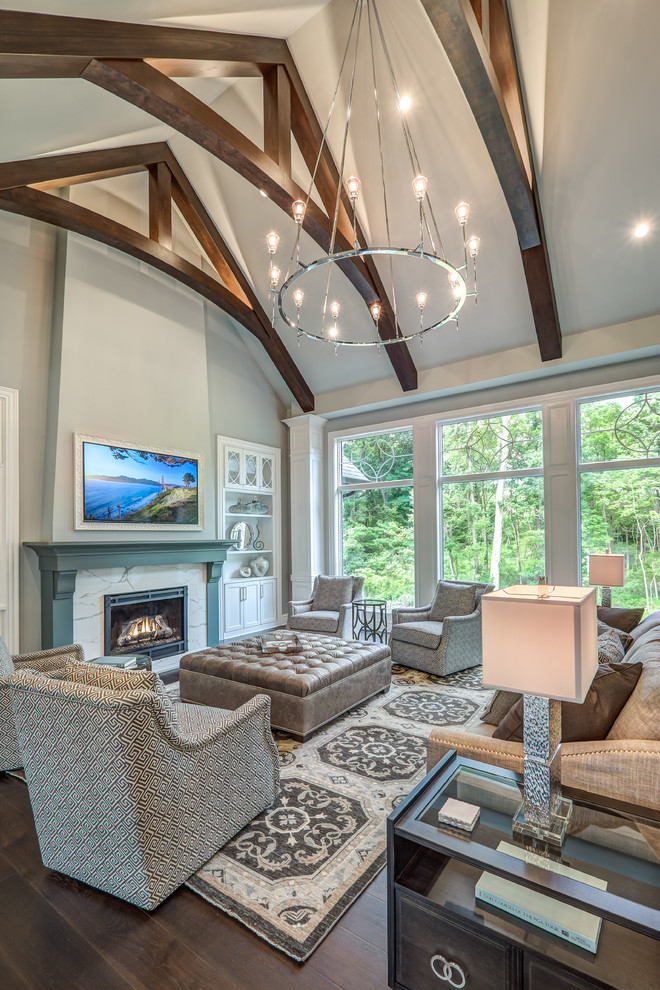 Homearama 2016 - Transitional - Living Room - Cincinnati - by Debbie ...