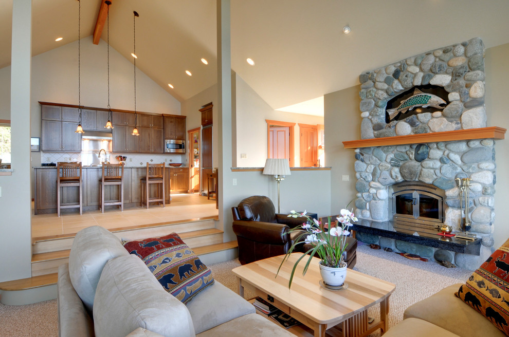 Hood Canal Home - Modern - Living Room - Seattle - by Sentinel ...