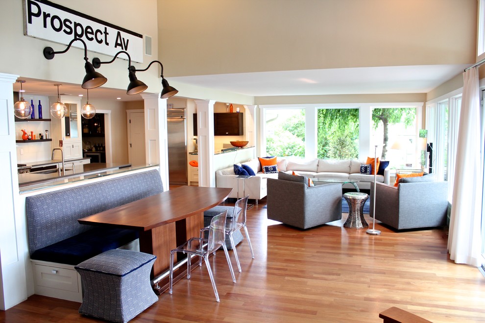 House with a River View - Contemporary - Living Room - Los Angeles - by ...