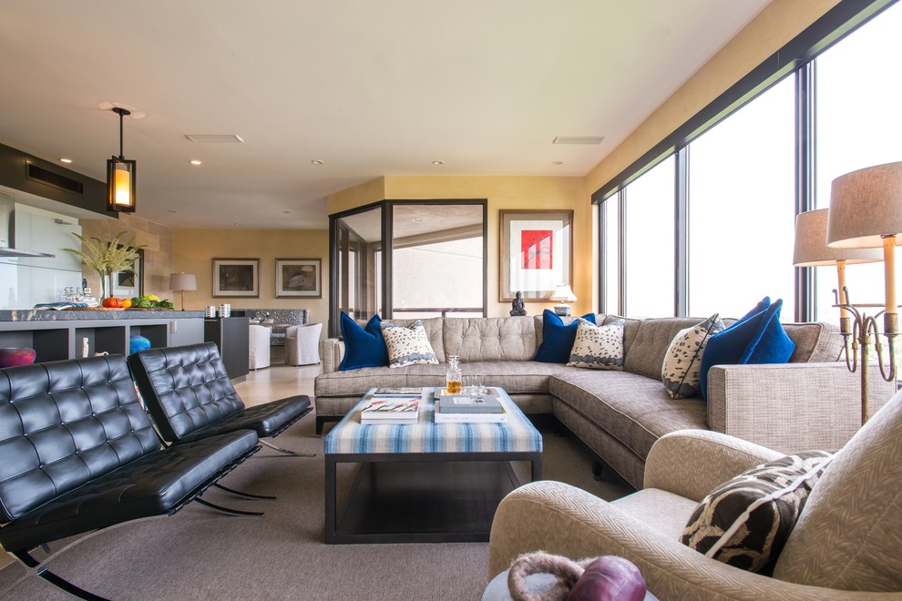 Houston Highrise - Modern - Living Room - Houston - by Mann Designs | Houzz
