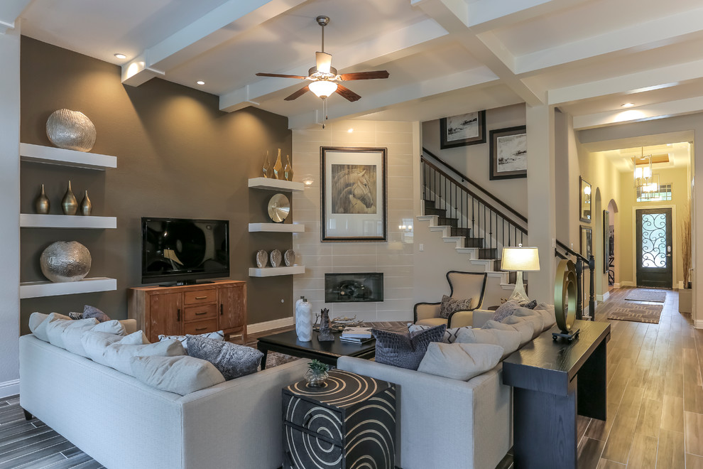 Houston, Texas | Harper's Preserve - Classic Villanova Living Room ...