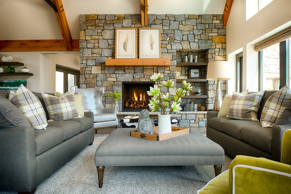 Hovland Avenue - Rustic - Living Room - Minneapolis - by Studio M ...