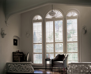 Hunter Douglas Newstyle Specialty Shape Shutters - Transitional ...
