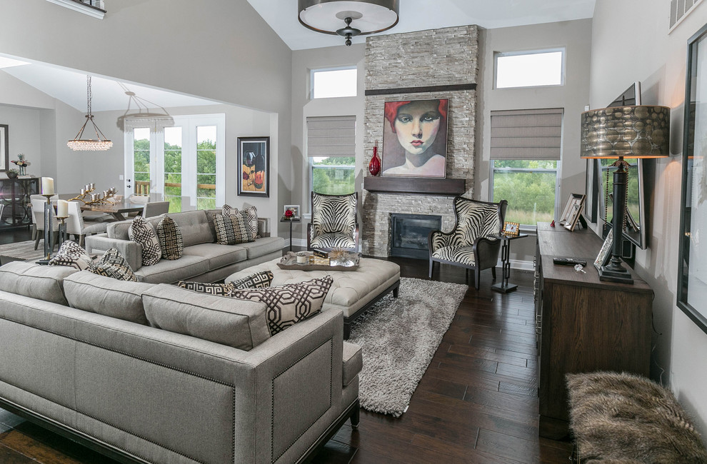 Hunter Pasteur Homes, “The Ashley” - Novi, MI - Traditional - Living ...