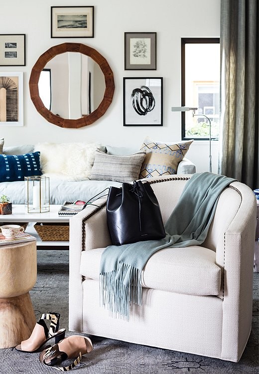 Indigo-Infused Living Room Makeover for Erica Chan Coffman of Honestly ...