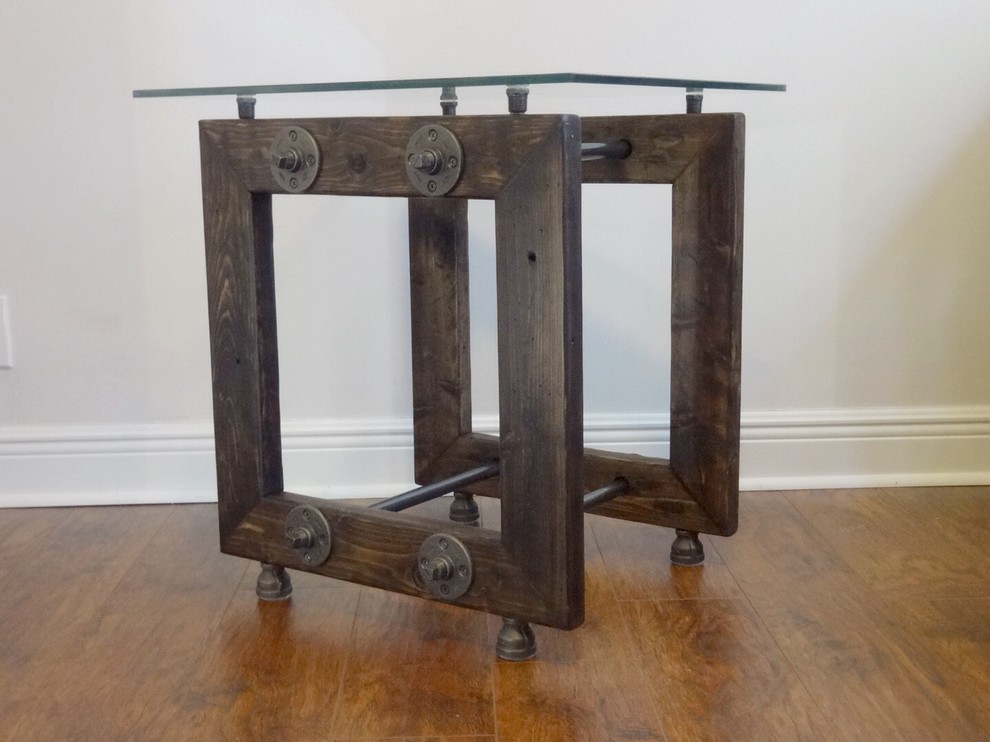 Industrial Pipe Side Table - Industrial - Living Room - Miami - by ...