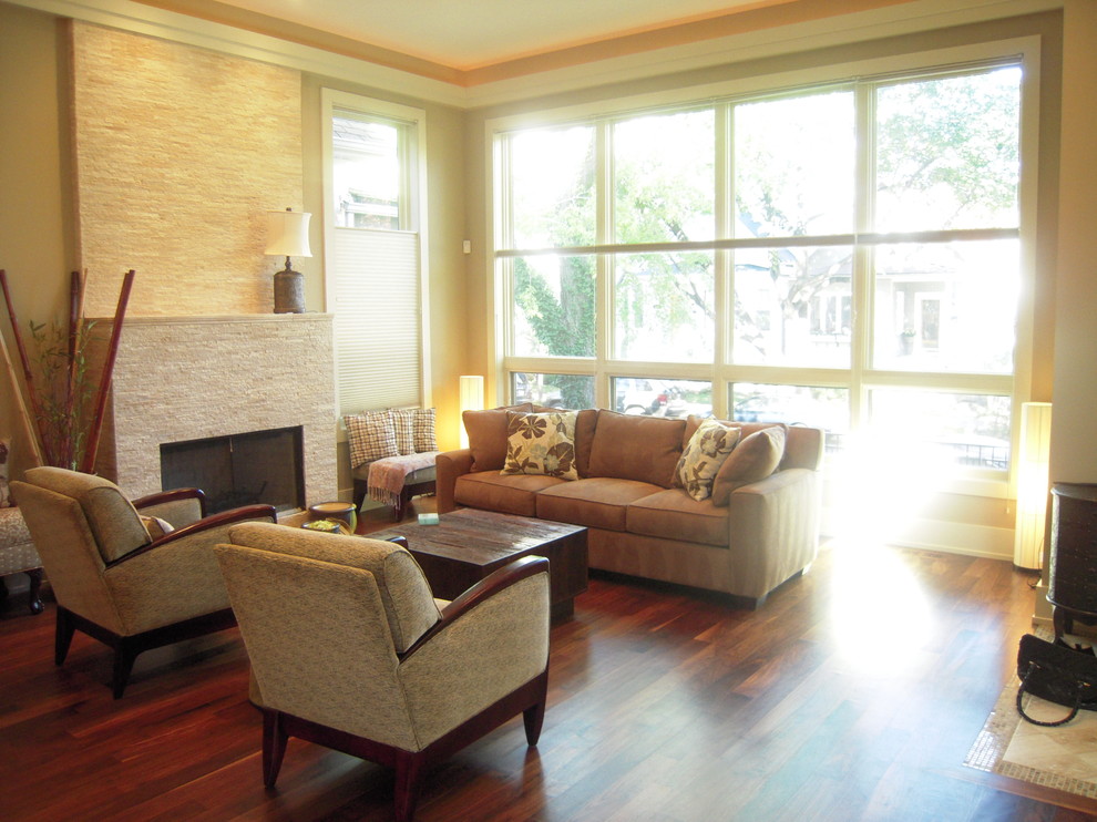 Interior Room - Stone Fireplace - Traditional - Living Room - Chicago ...