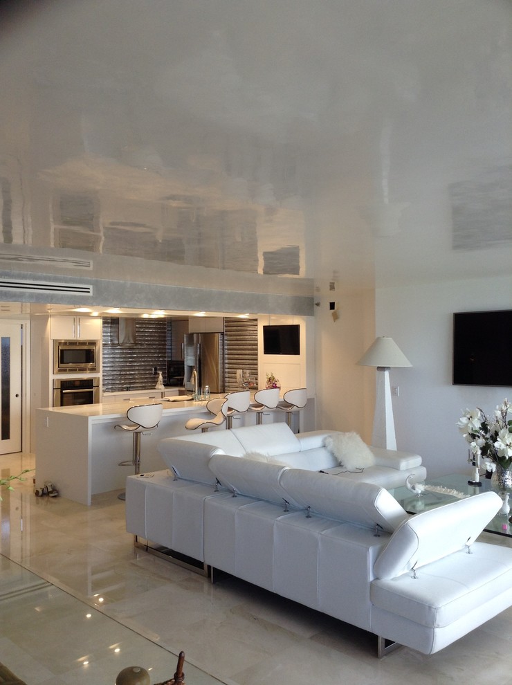 Interior Venetian Plaster - Contemporary - Living Room - Miami - by ...