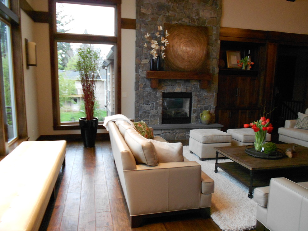 Interiors for a new custom home - Eclectic - Living Room - Portland ...