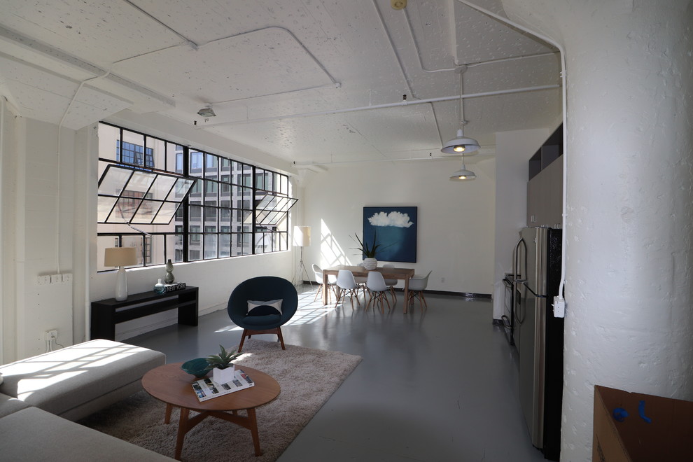 Irving Street Lofts - Midcentury - Living Room - Portland - by Imagine Home Staging and Design ...