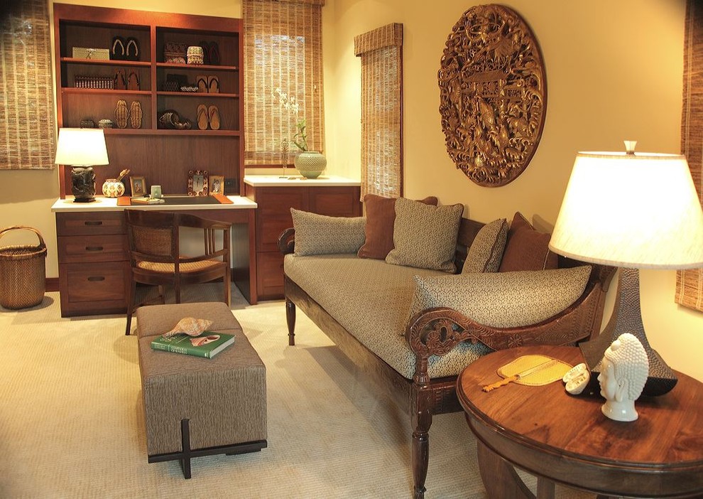 Island Asian Fusion Residence - Contemporary - Living Room - Hawaii ...
