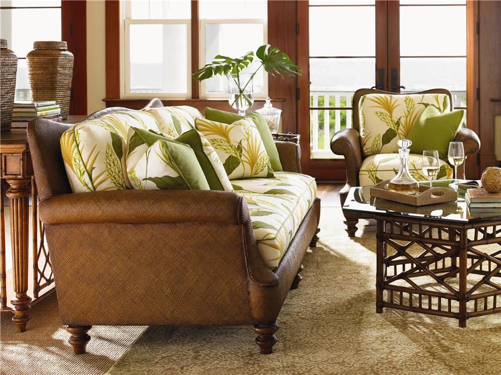 Island Estate Loose Back Hamilton Wicker Sofa - Tropical - Living Room ...