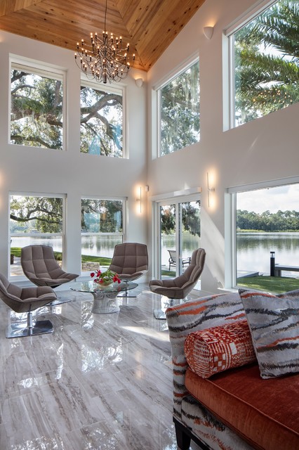 Island Oasis - Beach Style - Living Room - Orlando - by Ted Maines ...