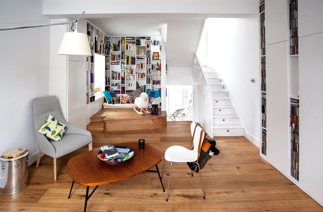 Islington, Living and Reading Space - Contemporary - Living Room ...