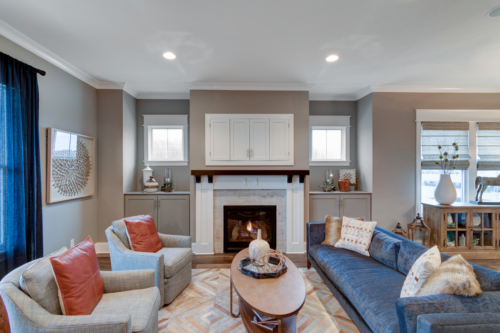 Jackson's Grant Model Home - Craftsman - Living Room - Indianapolis ...