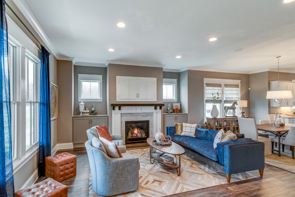 Jackson's Grant Model Home - Craftsman - Living Room - Indianapolis ...