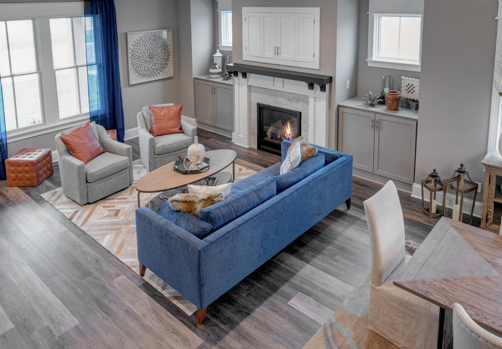 Jackson's Grant Model Home - Craftsman - Living Room - Indianapolis ...