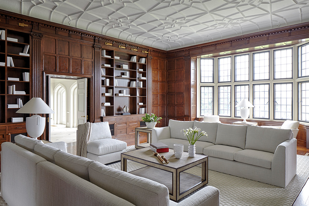 Jacobean Manor Restored - Traditional - Living Room - New York - by Di ...