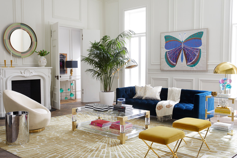 Jacques Grand Cocktail Table & Two-Tier Side Table - Transitional ...