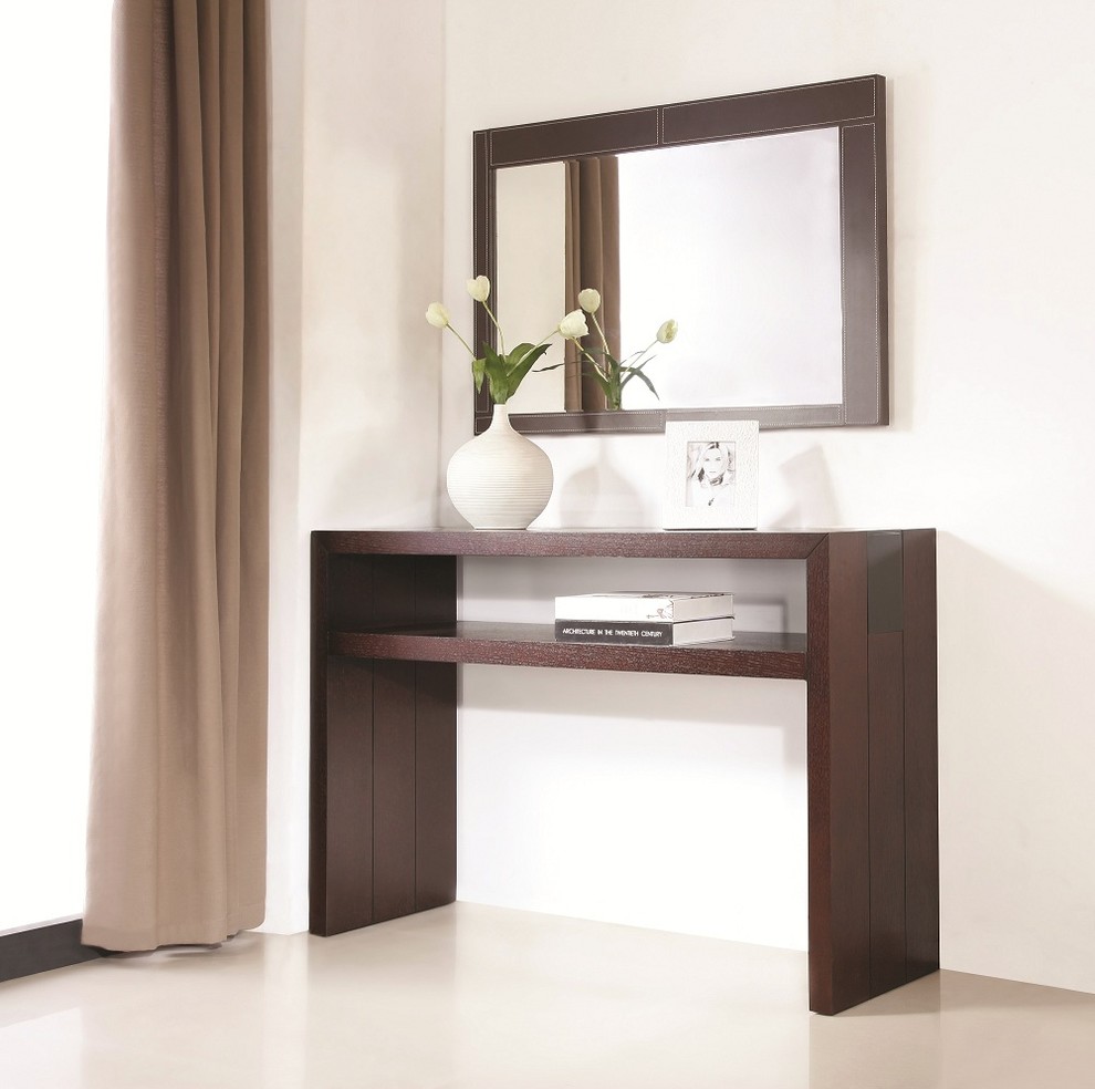 Jenny Console & Mirror Set - $732.23 - Modern - Living Room - New York ...
