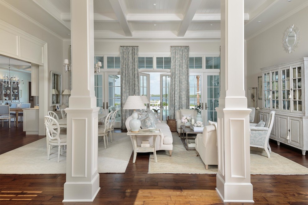 John's Island Riverfront - Beach Style - Living Room - Miami - by Harry ...