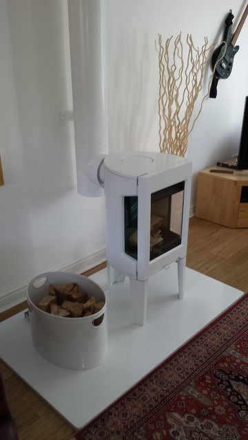 Jotul F163 White enamel - Contemporary - Living Room - West Midlands ...