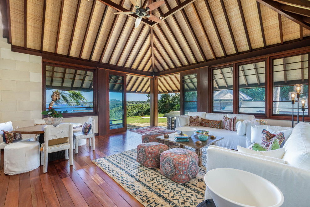Kauai Modern Balinese Home - Tropical - Living Room - Hawaii - by CIH ...