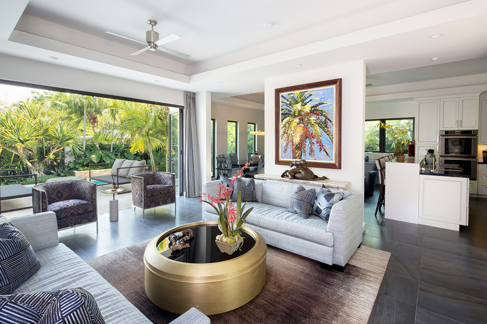 Key West Modern - Contemporary - Living Room - Miami - by Bender ...