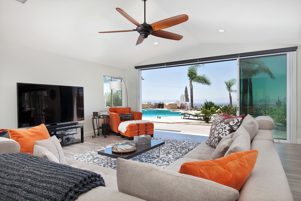 Kitchen Expansion in Temecula with Sliding Doors - Modern - Living Room ...
