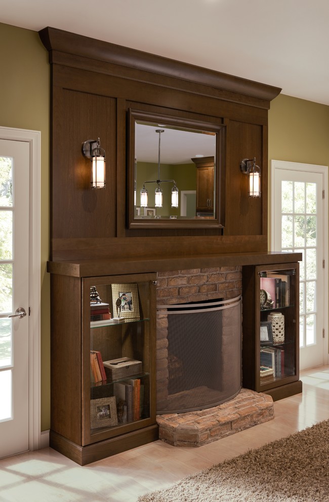 KraftMaid: Fireplace - Traditional - Living Room - Detroit - by ...