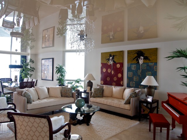 L'HERMITAGE - Modern - Living Room - Miami - by High Tech Ceiling | Houzz