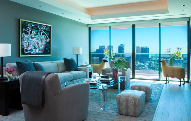 LA Luxury High Rise - Transitional - Living Room - Los Angeles - by ...