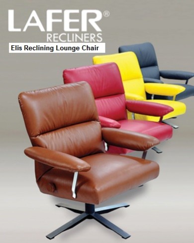 Lafer Elis Recliner Leather Lounge Chair - Moderne - Salon - San Diego ...