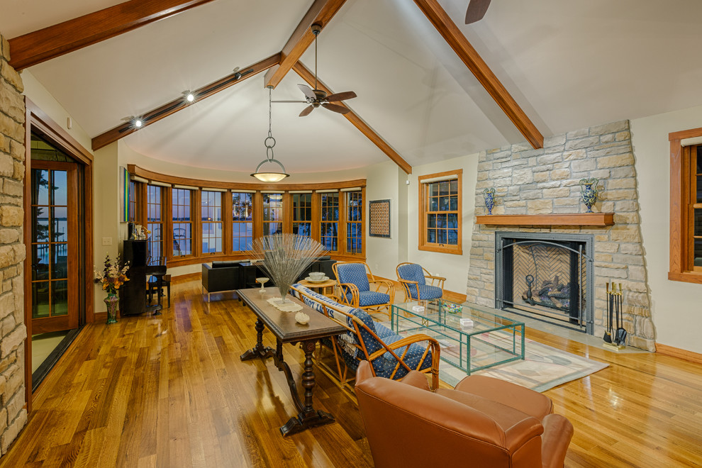 Lake Home 2 - Traditional - Living Room - Other - by Bergland + Cram ...