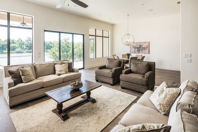 Lake LBJ - Custom Waterfront - Transitional - Living Room - Austin - by ...
